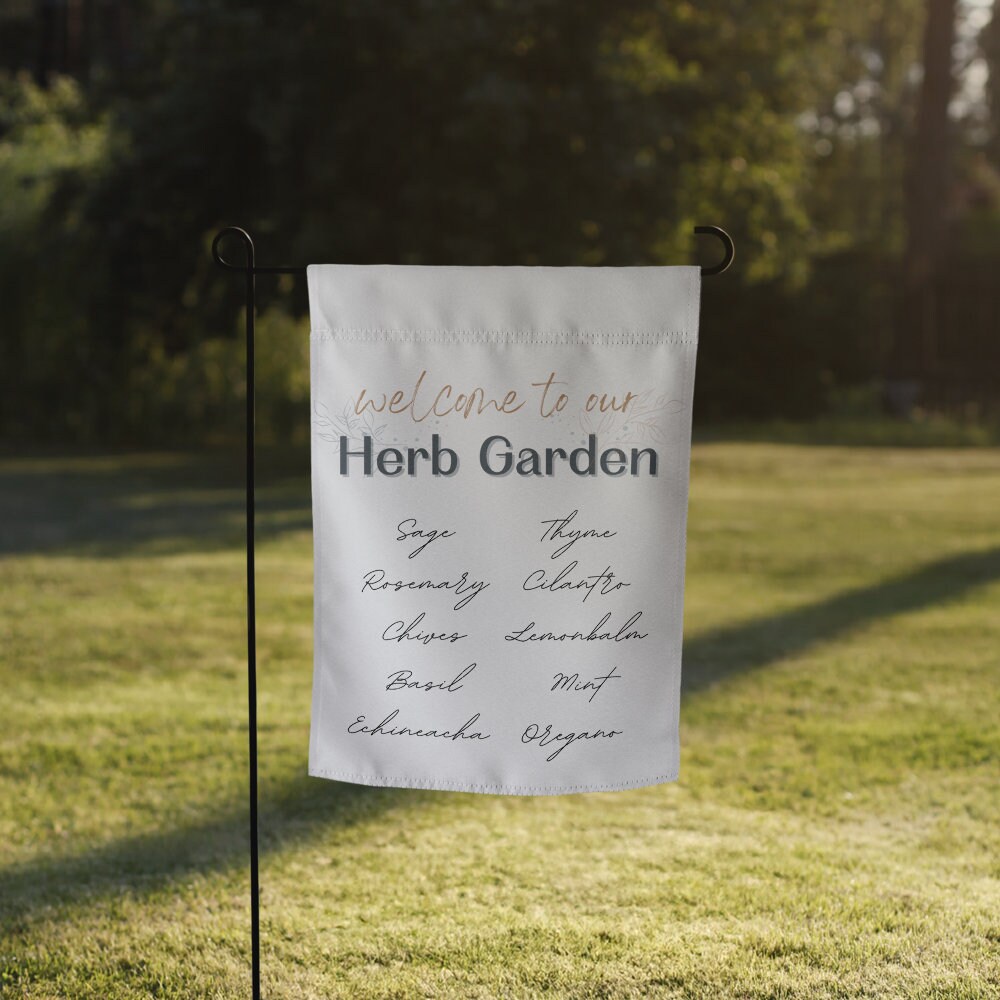 Customizable Fabric Garden Signs - Personalized Outdoor Decor - Etsy