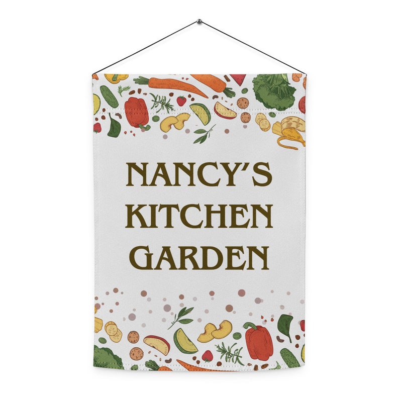 Customizable Fabric Garden Signs - Personalized Outdoor Decor - Etsy