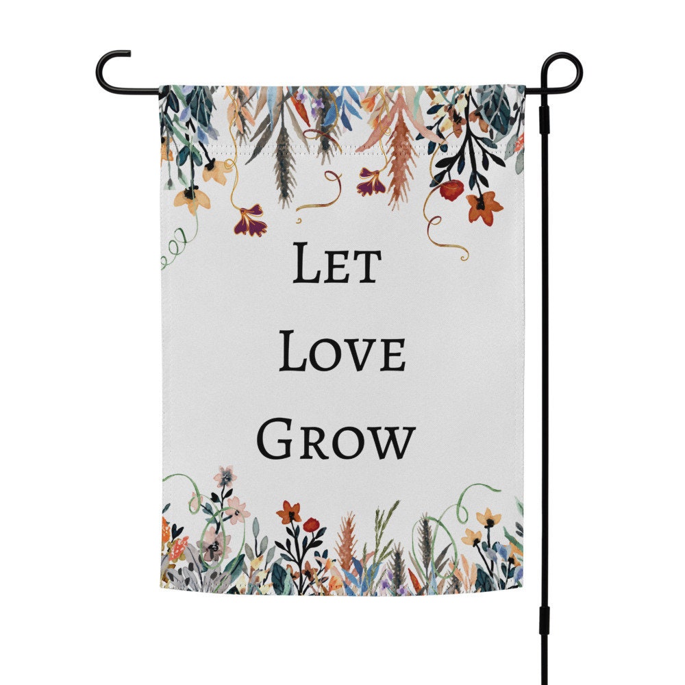 Customizable Fabric Garden Signs - Personalized Outdoor Decor - Etsy