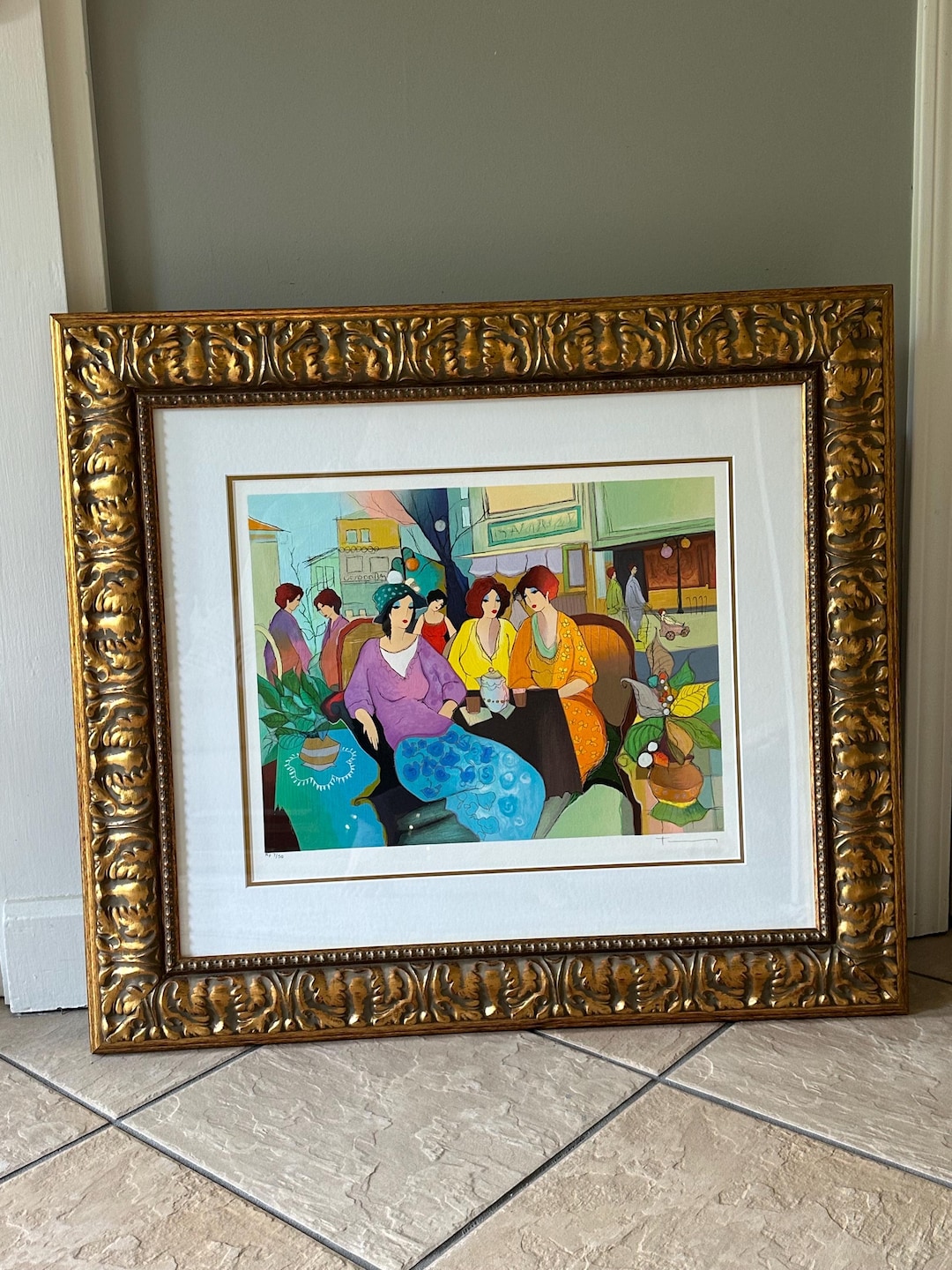 SET OF 3 Original Itzchak Tarkay, Signed and Framed. - Etsy