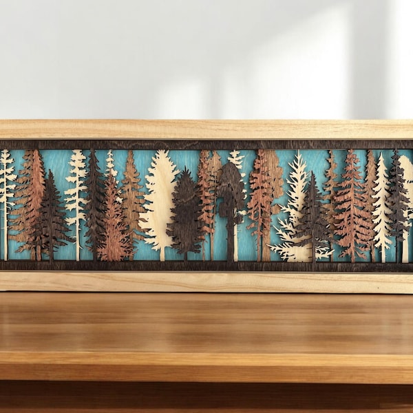 Layered Wood Art - Etsy
