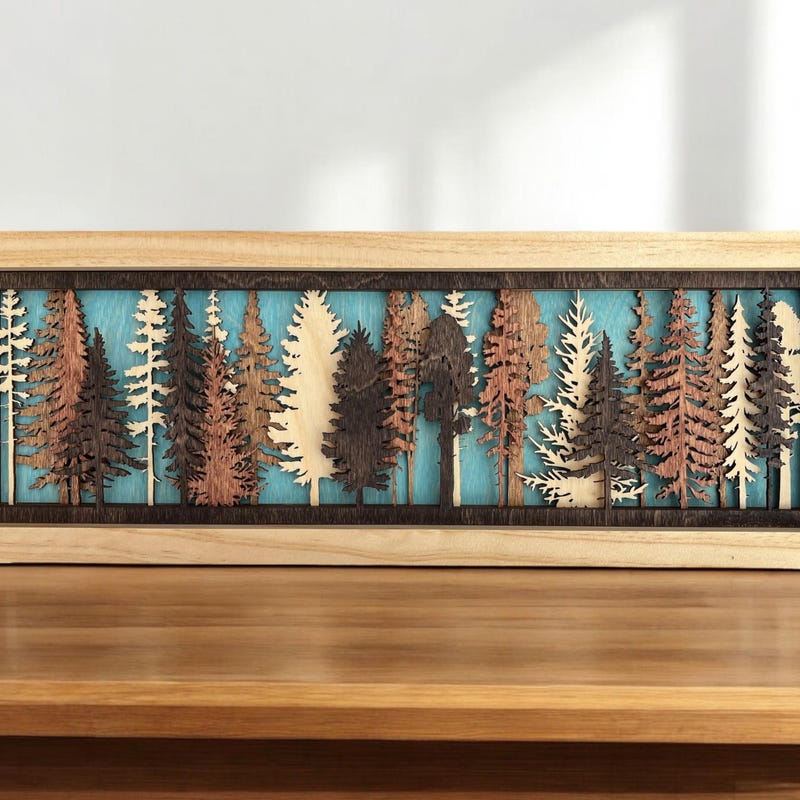 Layered Wood Art - Etsy