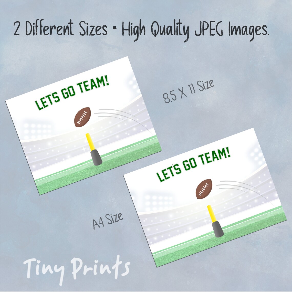 Go Team! Football Handprint Goalpost Craft / Baby & Toddler Craft ...