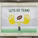 Go Team! Football Handprint Goalpost Craft / Baby & Toddler Craft ...