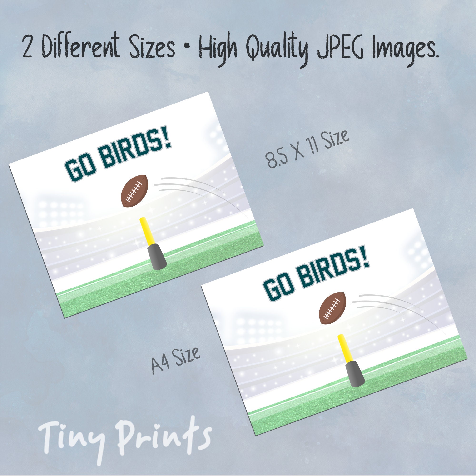 Go Birds! Football Philadelphia Eagles Handprint Craft / Baby & Toddler ...