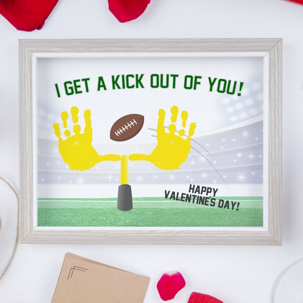 Football Handprint Craft - Etsy