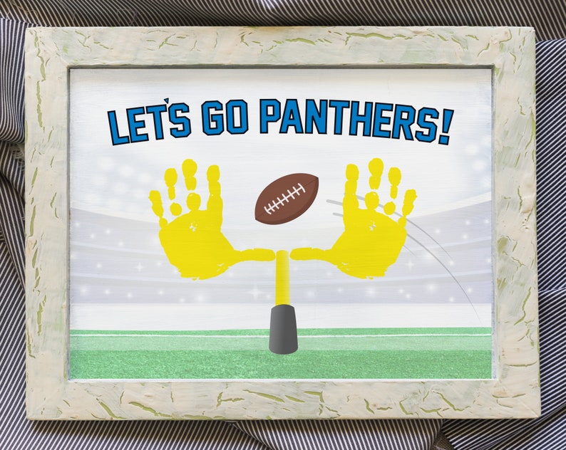 Let's Go Panthers / Carolina Panthers / Football Goalpost Craft / Kids ...
