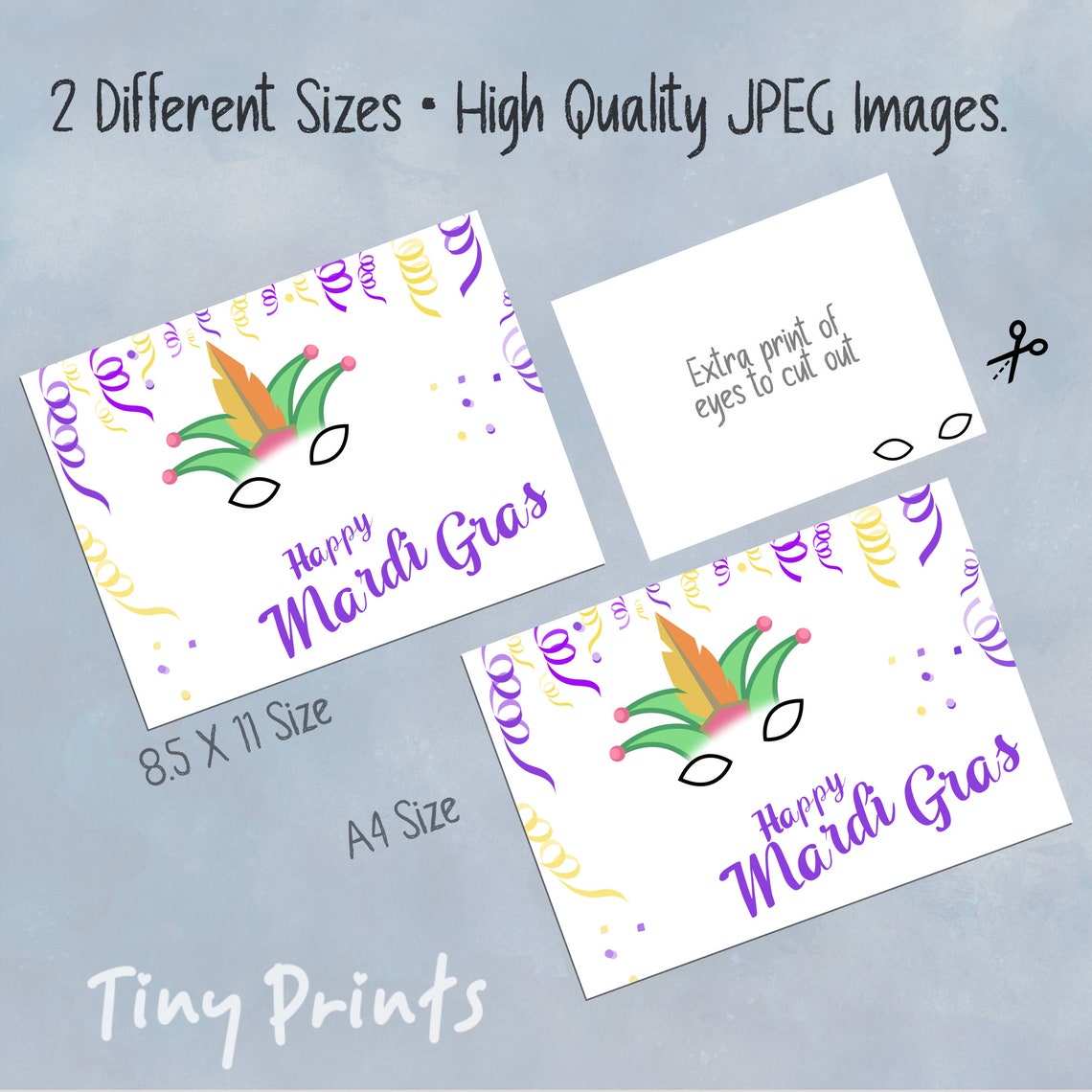 Mardi Gras Handprint Craft / Baby & Toddler Craft / Fat Tuesday Craft ...