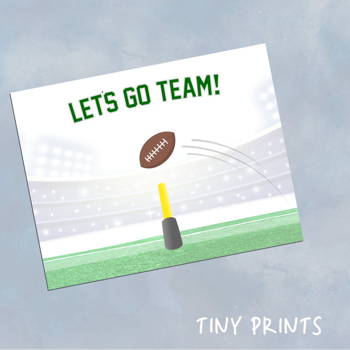 Go Team! Football Handprint Goalpost Craft / Baby & Toddler Craft ...