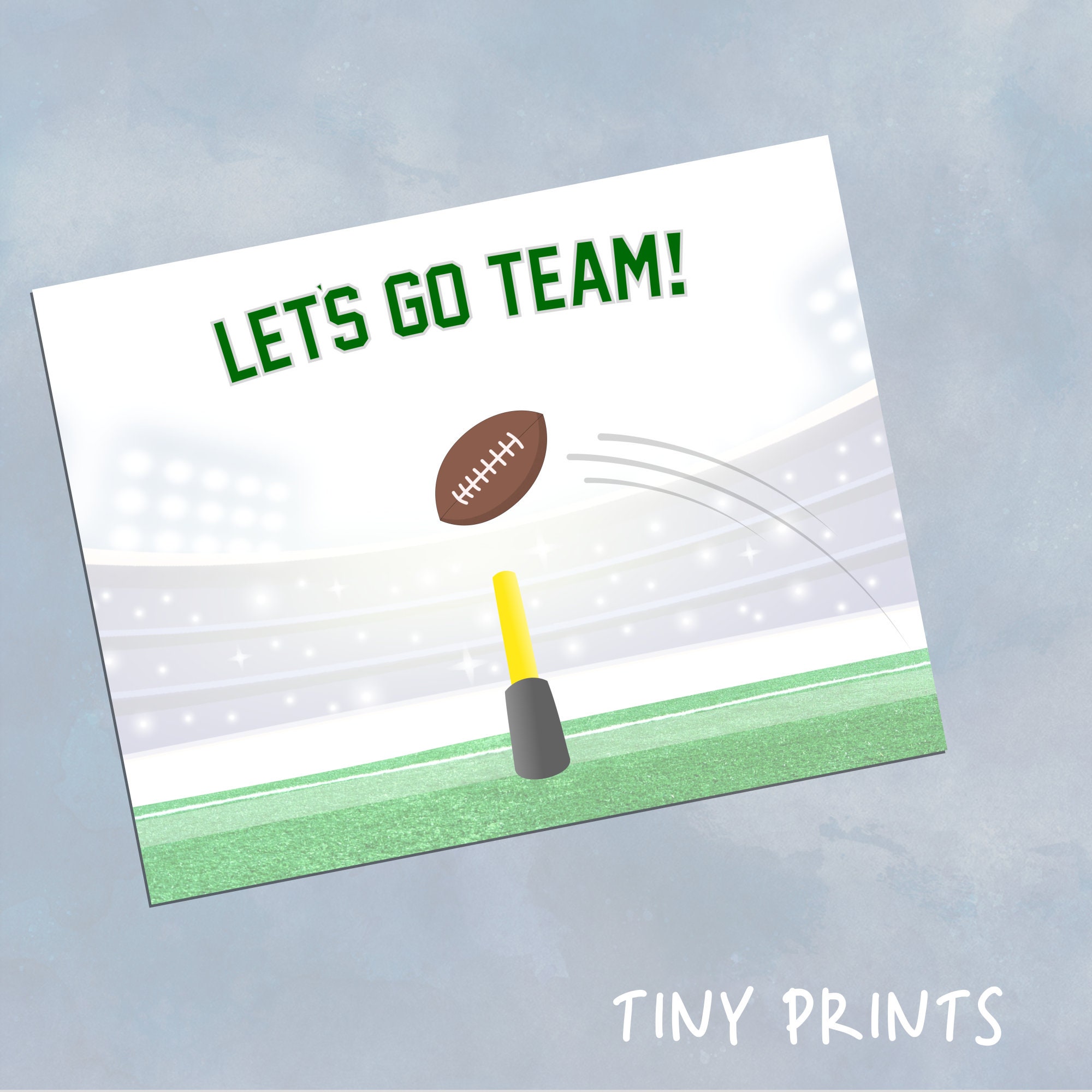 Go Team! Football Handprint Goalpost Craft / Baby & Toddler Craft ...