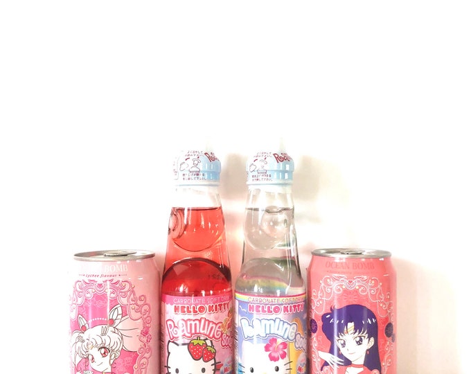 Asian Ramune Drink Box Hello Kitty Sailor Moon Variety Pack Sparkling ...