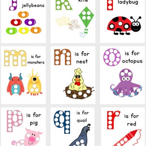 Do a Dot Alphabet, Preschool Lower Case A-z, Do-a-dots Worksheets ...
