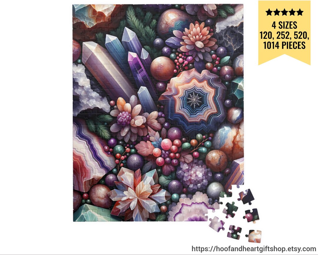 Rock and Mineral Jigsaw Puzzle, Rockhounds, Geology Lovers Game Night ...