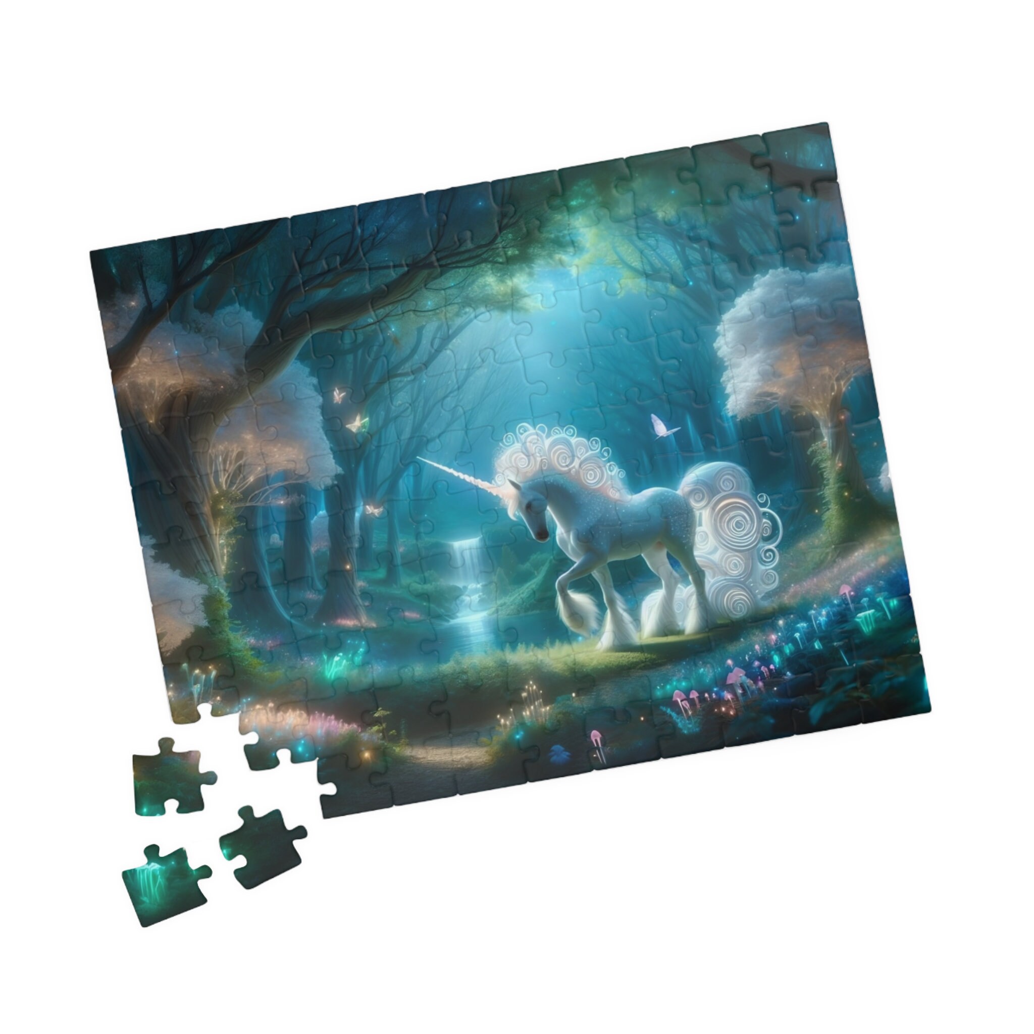 Fantasy Unicorn Horse Puzzle 110, 252, 520, 1014-piece Magical Forest ...