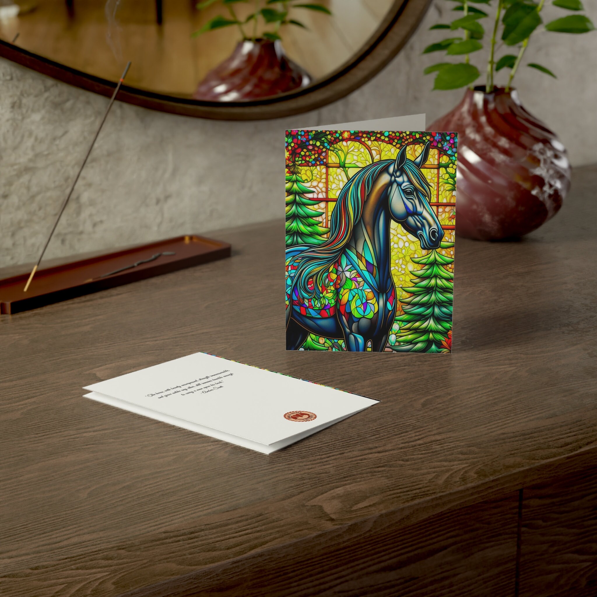 Horse Christmas Cards (1, 10, 30, 50pcs) Equine Christmas Greetings ...