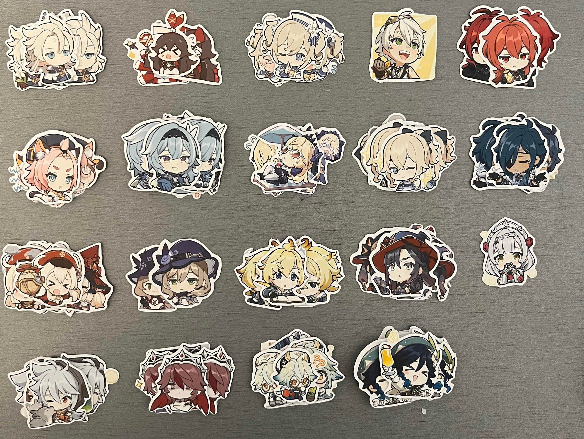 Genshin Impact Sticker Set (includes ALL Characters and Regions to Date ...