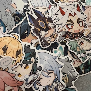 Genshin Impact Sticker Set (includes ALL Characters and Regions to Date ...