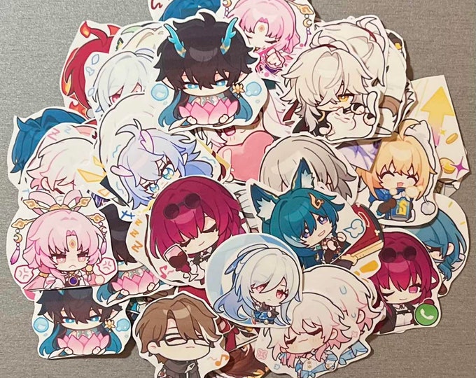 Honkai Star Rail HSR Sticker Pack high Quality, Scratch and Water Proof ...