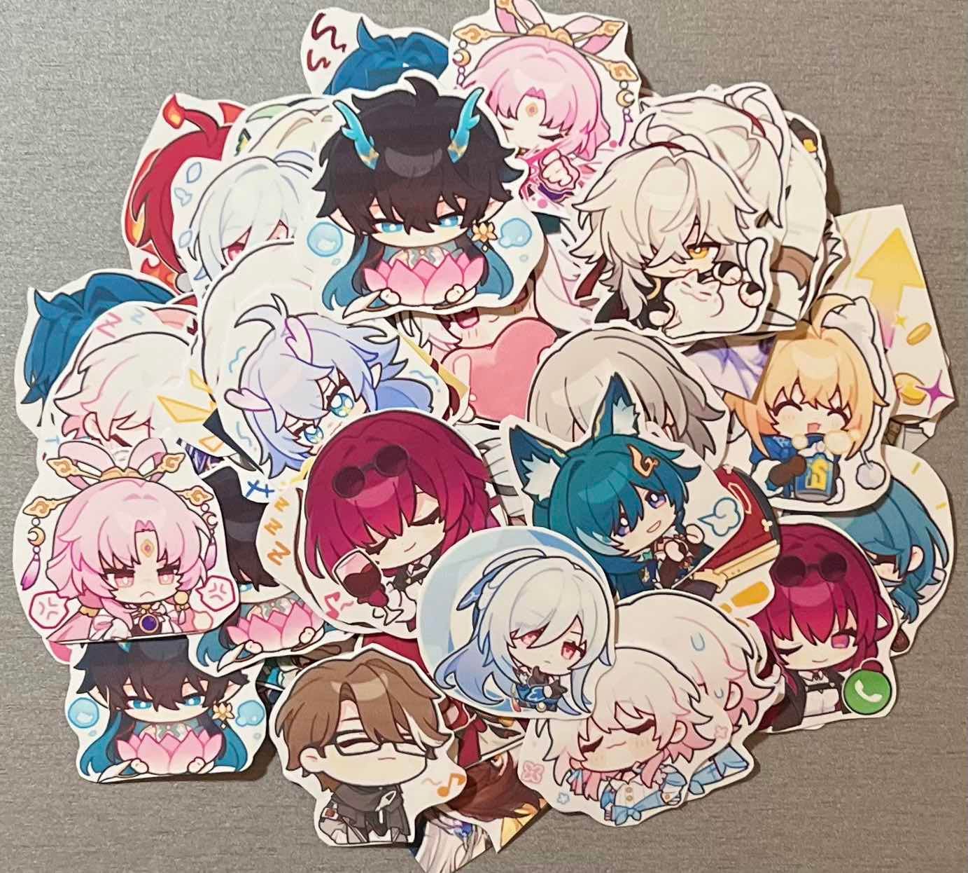 Honkai Star Rail HSR Sticker Pack high Quality, Scratch and Water Proof ...