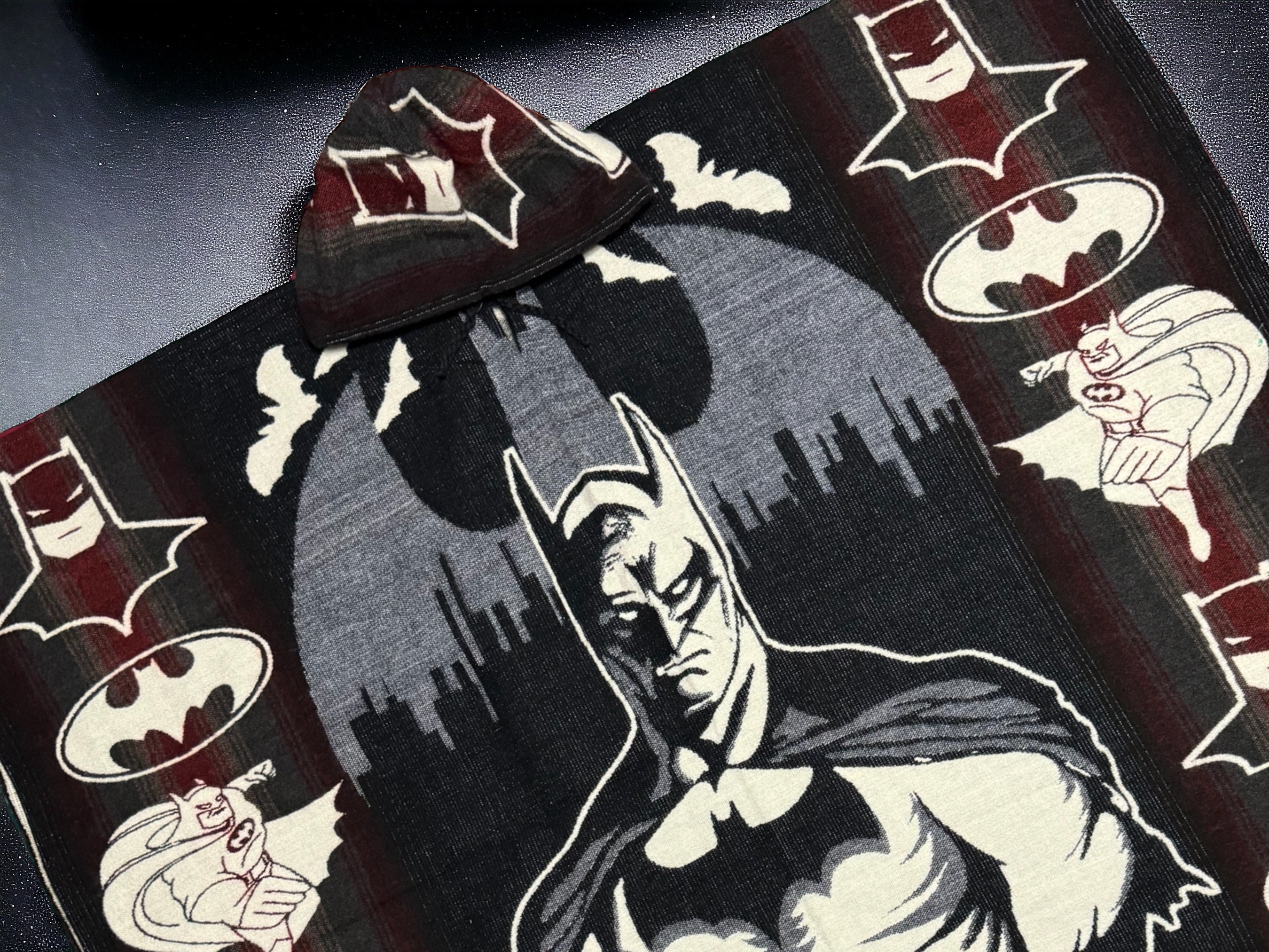 Batman Gotham Alpaca Poncho. Handcrafted With Premium Alpaca Wool That ...