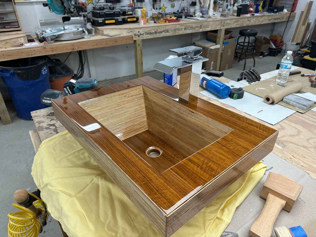 One of a Kind Wood and Epoxy Sink. - Etsy