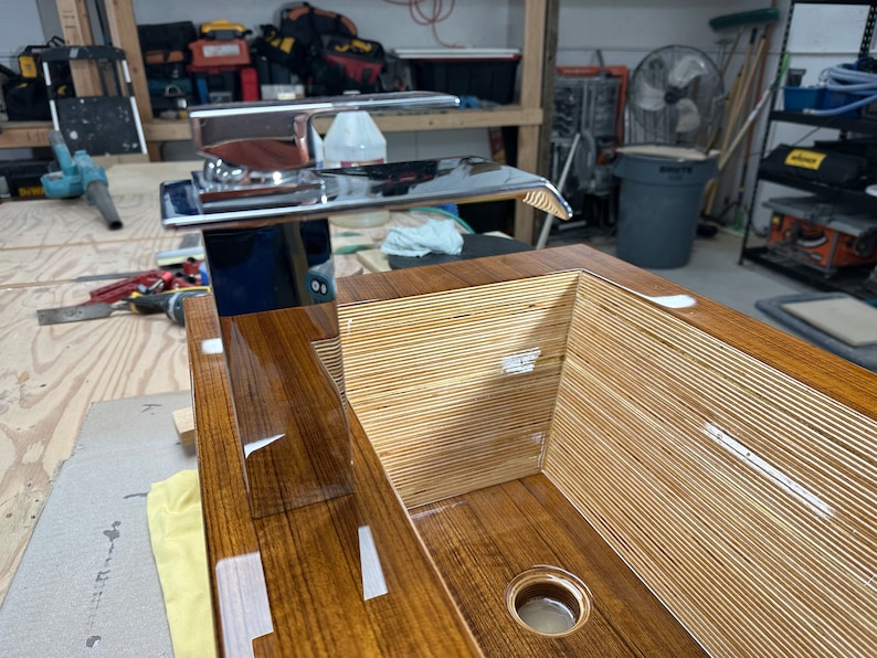 One of a Kind Wood and Epoxy Sink. - Etsy