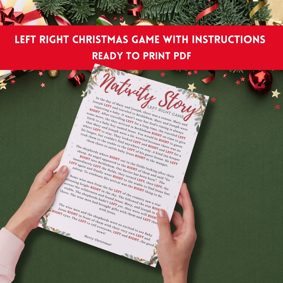Left Right Christmas Game | Left Right Christmas Game | Left Right ...