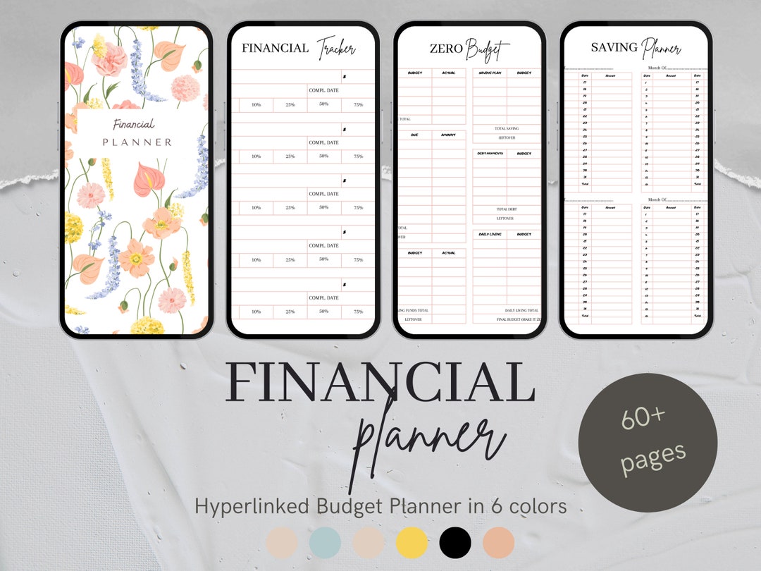 Digital Finance Planner, Budget Planner, Finance Tracker, Budget ...