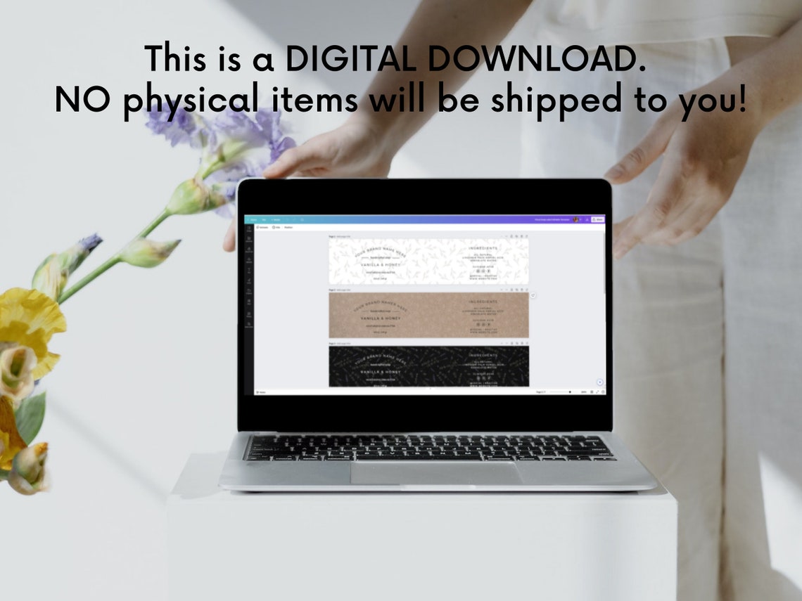 Editable Soap Label Template, Custom Wrap Whipped Soap Label Design ...