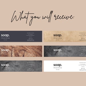 Editable Soap Label Template, Custom Wrap Whipped Soap Label Design ...
