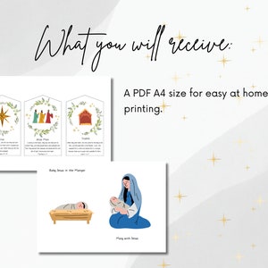 Printable Nativity Christmas Advent Scripture Cards Nativity Kids ...