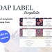 Editable Soap Label Template, Custom Wrap Whipped Soap Label Design ...