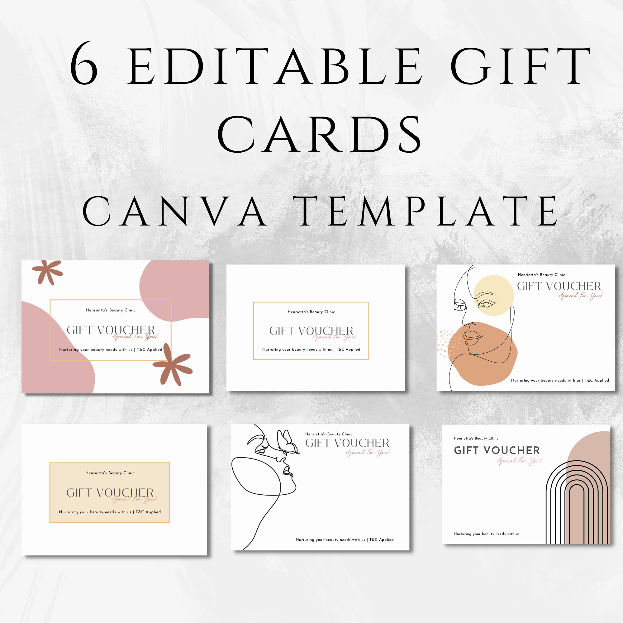 Gift Certificate Template Printable, Gift Voucher Template, Gift Card ...