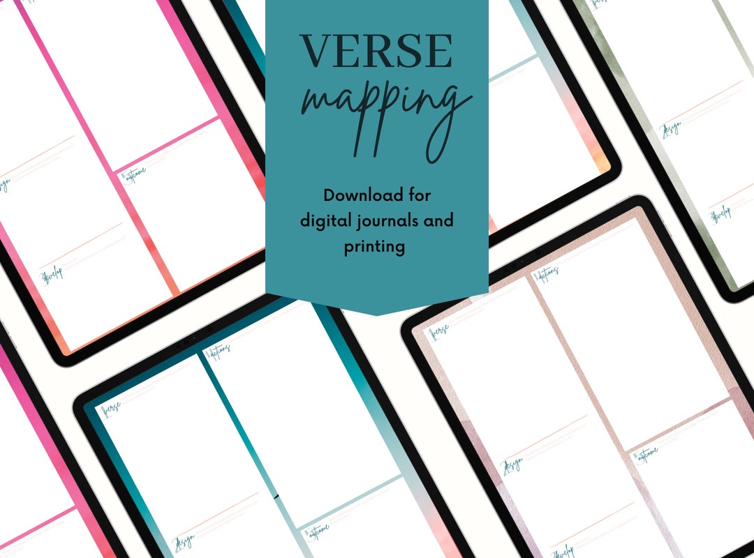 Verse Mapping Digital Download | Bible Study Tools | Printable Catholic ...