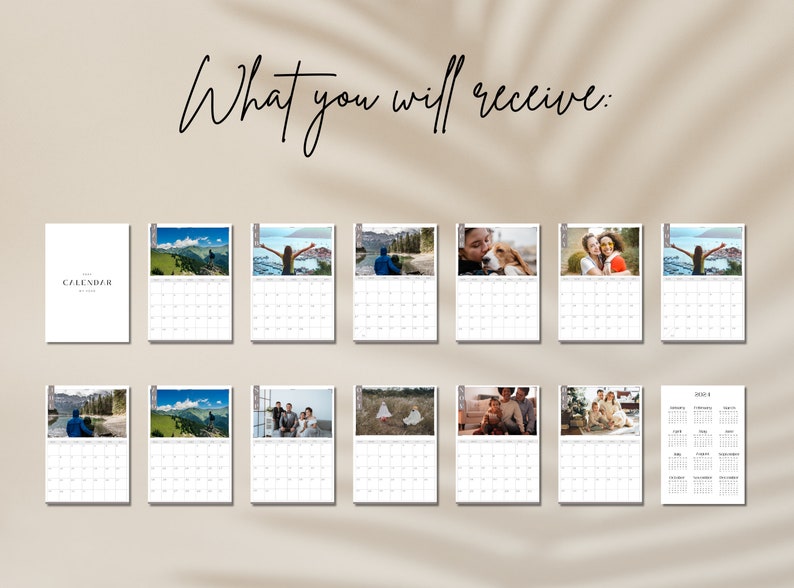 2024 Calendar Template Printable Editable, Editable Desk Calendar ...
