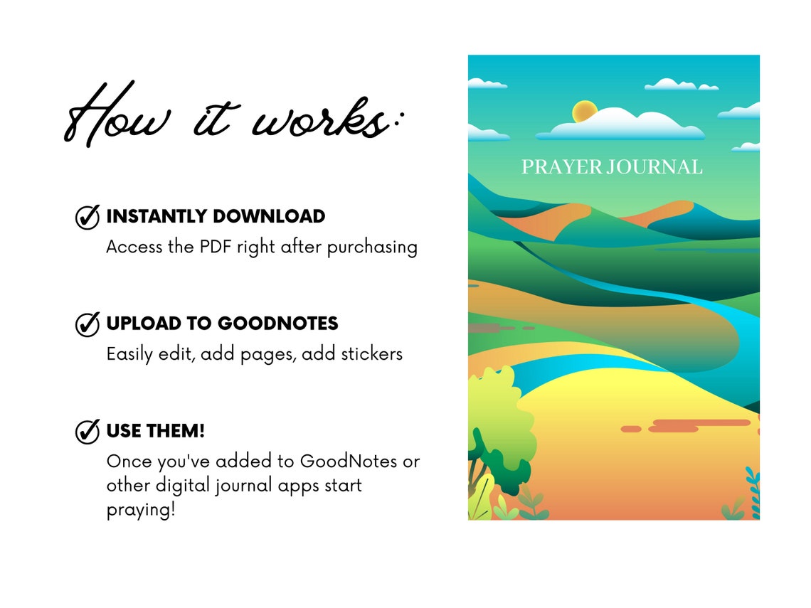 Prayer Planner, Digital Prayer Journal, Goodnotes Prayer Journal,prayer ...
