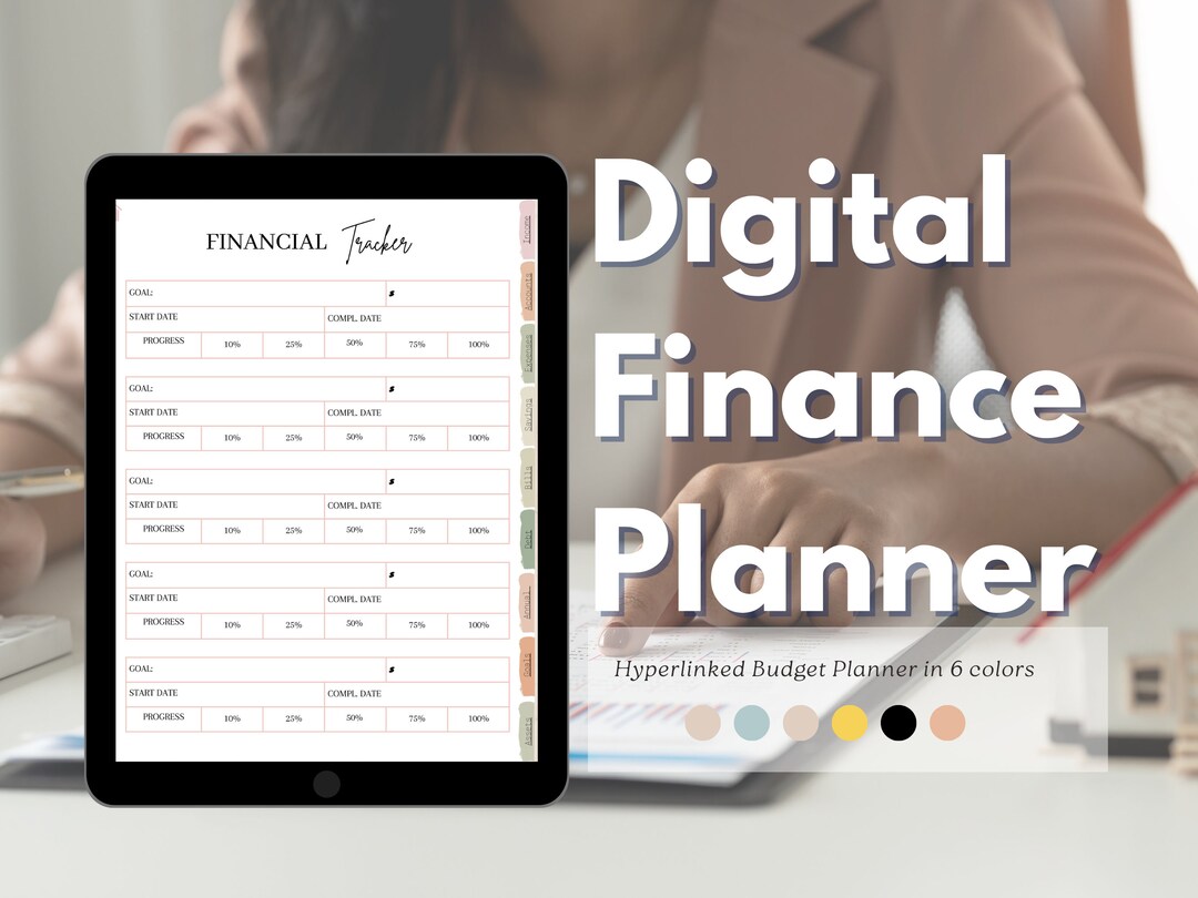 Digital Finance Planner, Budget Planner, Finance Tracker, Budget ...