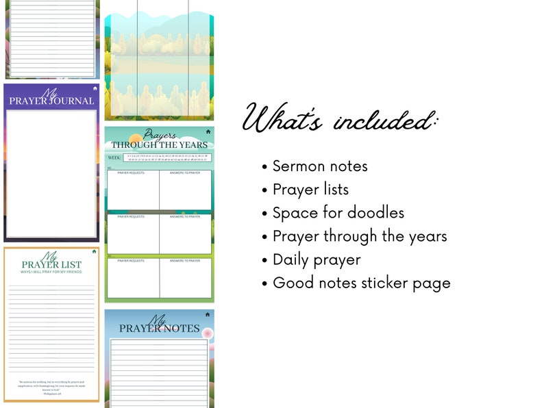 Prayer Planner, Digital Prayer Journal, Goodnotes Prayer Journal,prayer ...
