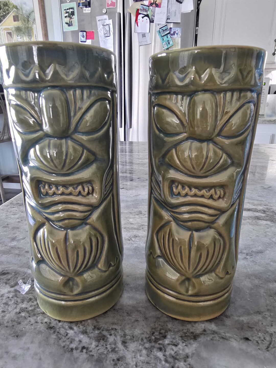 Vintage Set of Tiki Mugs - Etsy