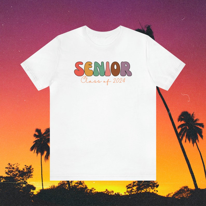 Senior 2024 Shirt, Retro Font, Class of 2024, High School Mom Senior ...