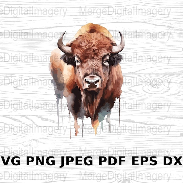 Buffalo Face Svg - Etsy