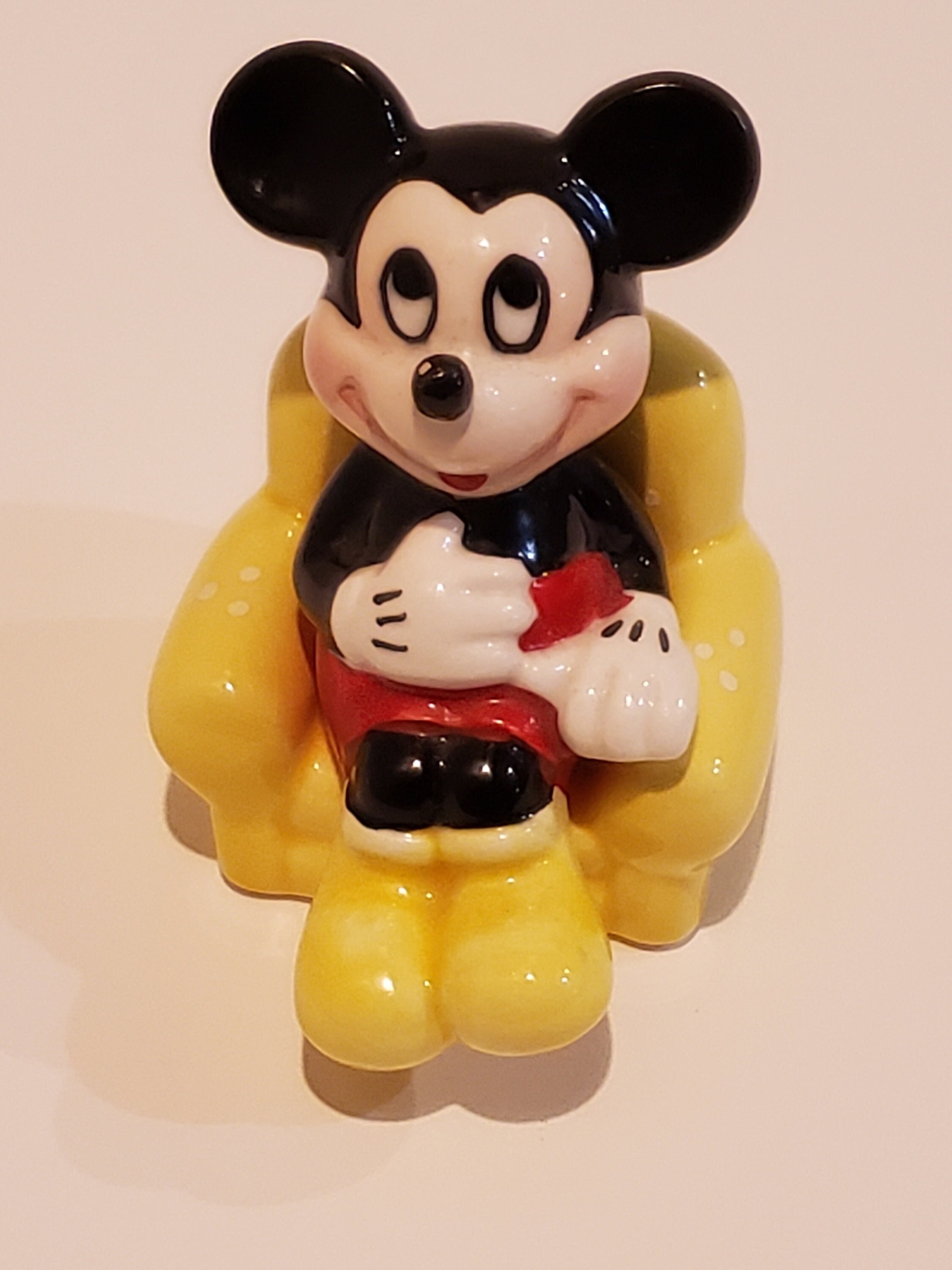 Disney Ceramic Mickey Mouse and Recliner Salt and Pepper Shaker Set - Etsy