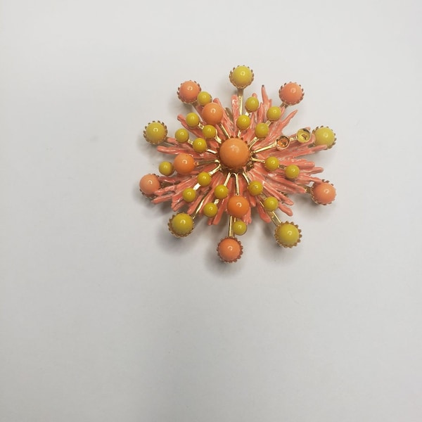 Orange Brooch - Etsy