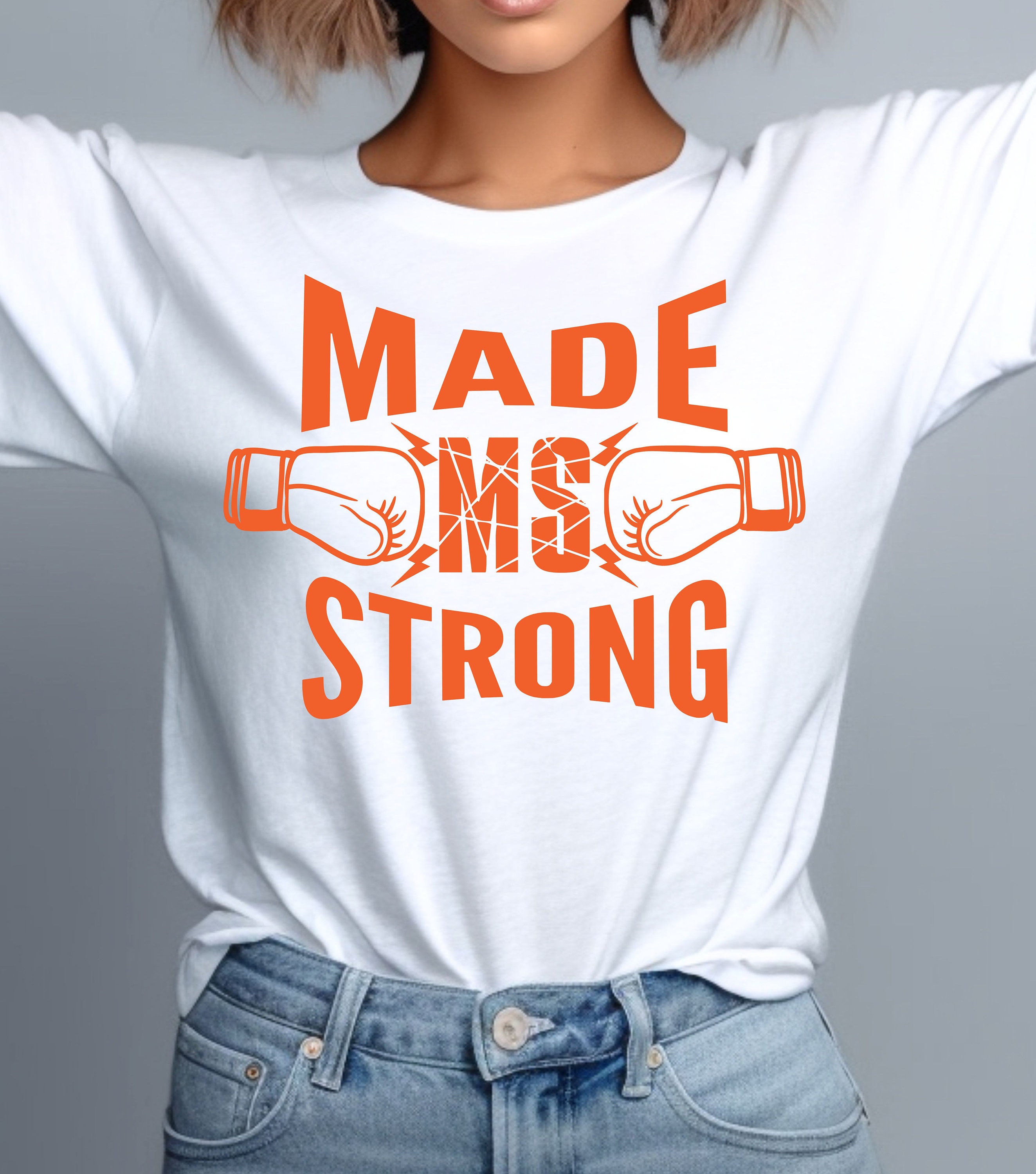 Made MS Strong Shirt, SVG, PNG Cricut, Silhouette - Etsy