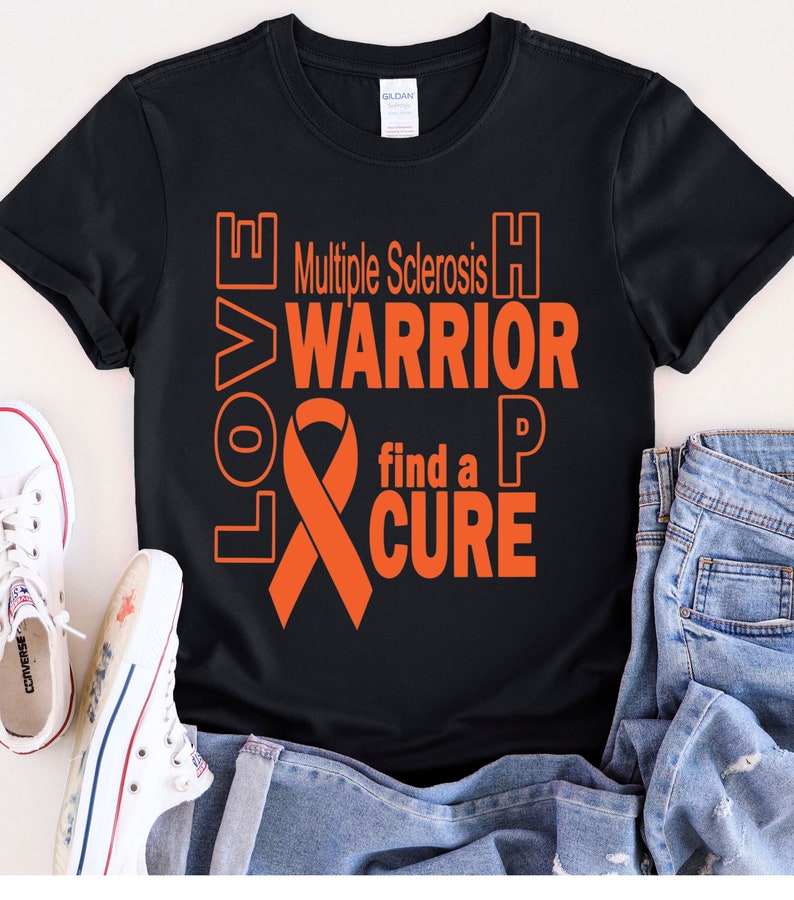MS Multiple Sclerosis Warrior, Hope, Love, Find A Cure Shirt MS ...