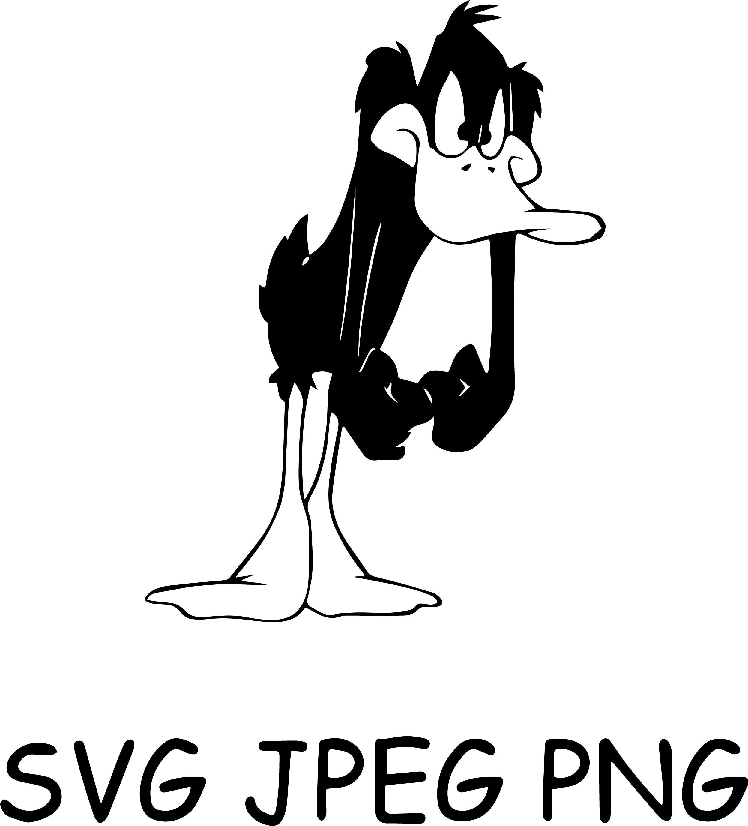Daffy Duck Angry for Cricut, SVG - Etsy