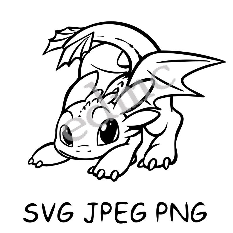 Prowling Cute Toothless - Etsy