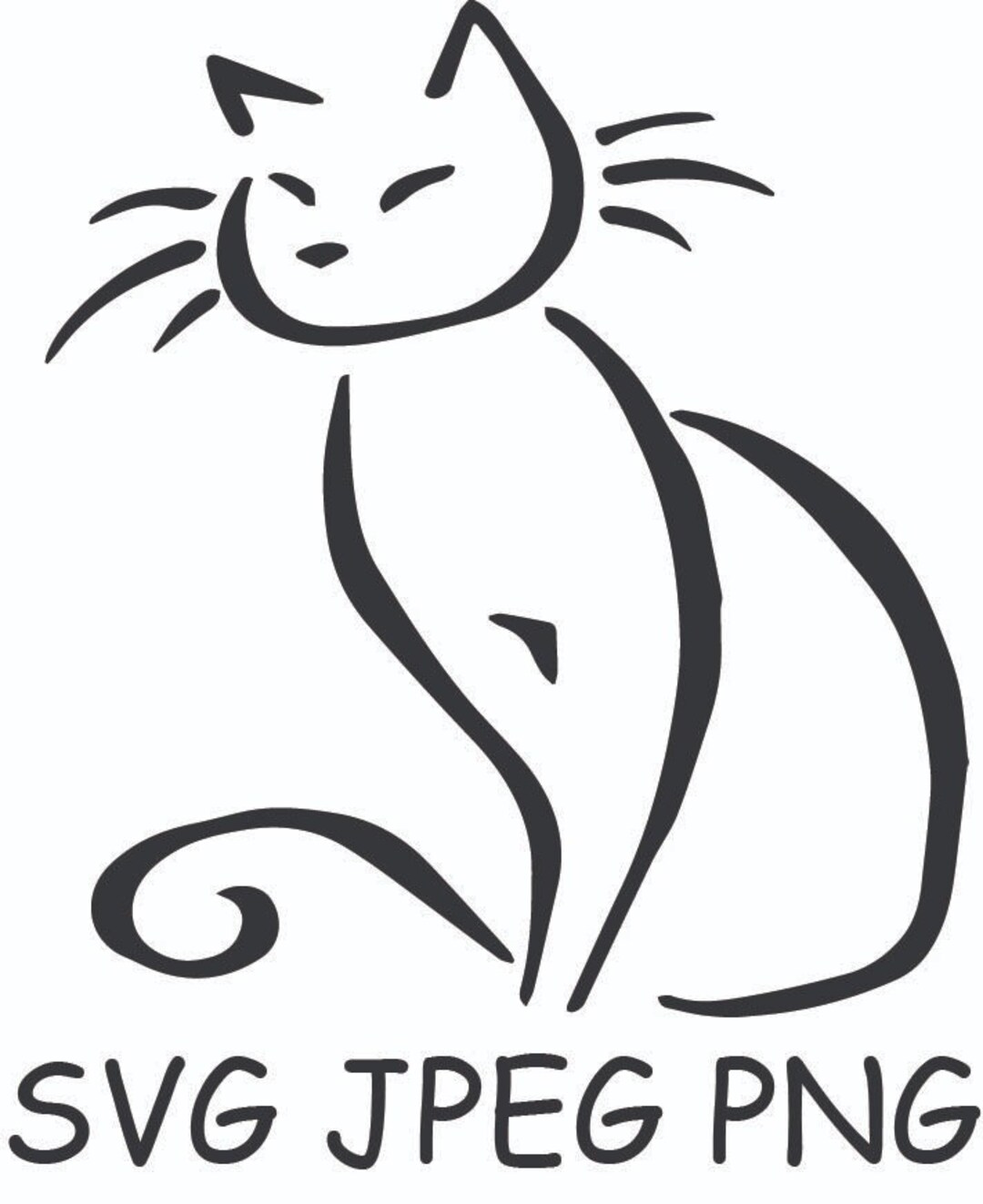 Cat Design for Cricut, Fancy Cat, Tattoo Cat - Etsy