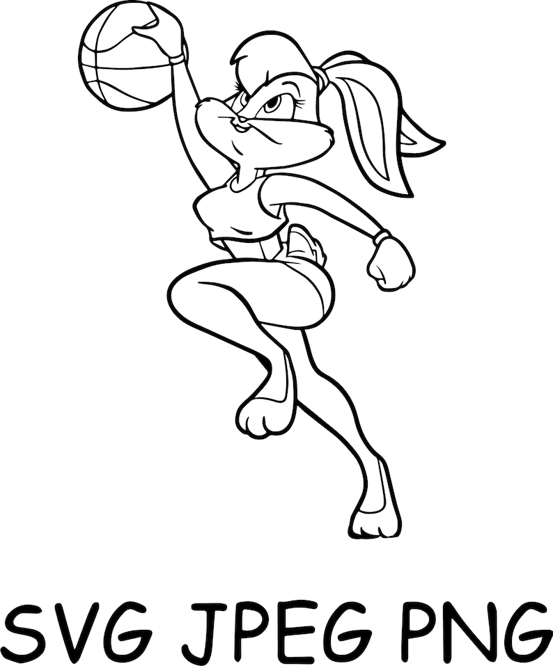 Lola Bunny Basketball for Cricut, SVG - Etsy Australia