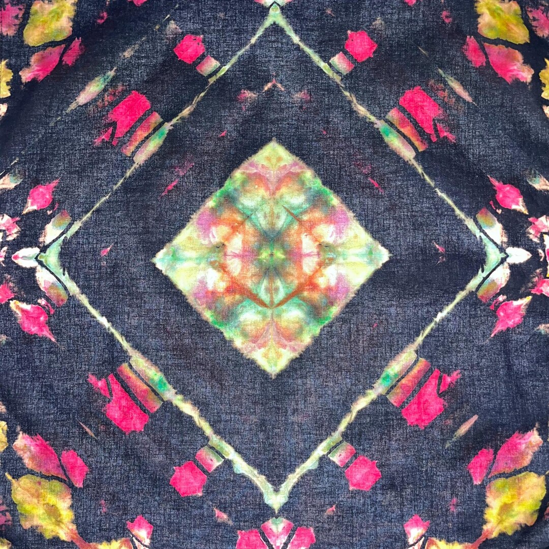 Reverse Dyed Tie Dye Bandana or Combo Amp Grill Cloth Veneer 21”x20” - Etsy